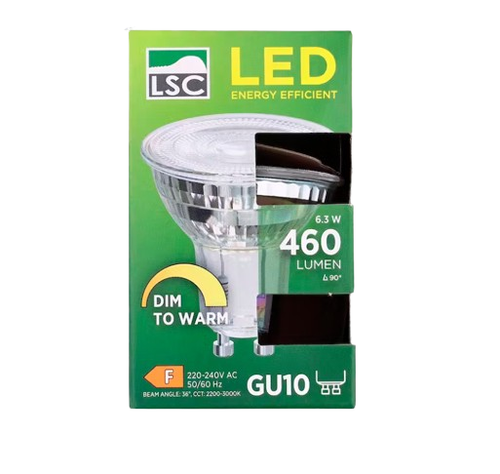 LSC Lampe LED GU10 460 Lumen 7W Ampoule à Économie D'Énergie Dimmable ...