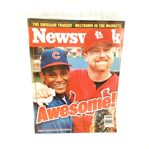 Newsweek Magazine September 14 1998 Sammy Sosa Mark McGuire Newsstand ...