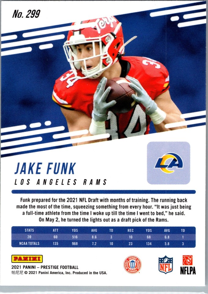 2021 Panini Prestige #299 Jake Funk | eBay