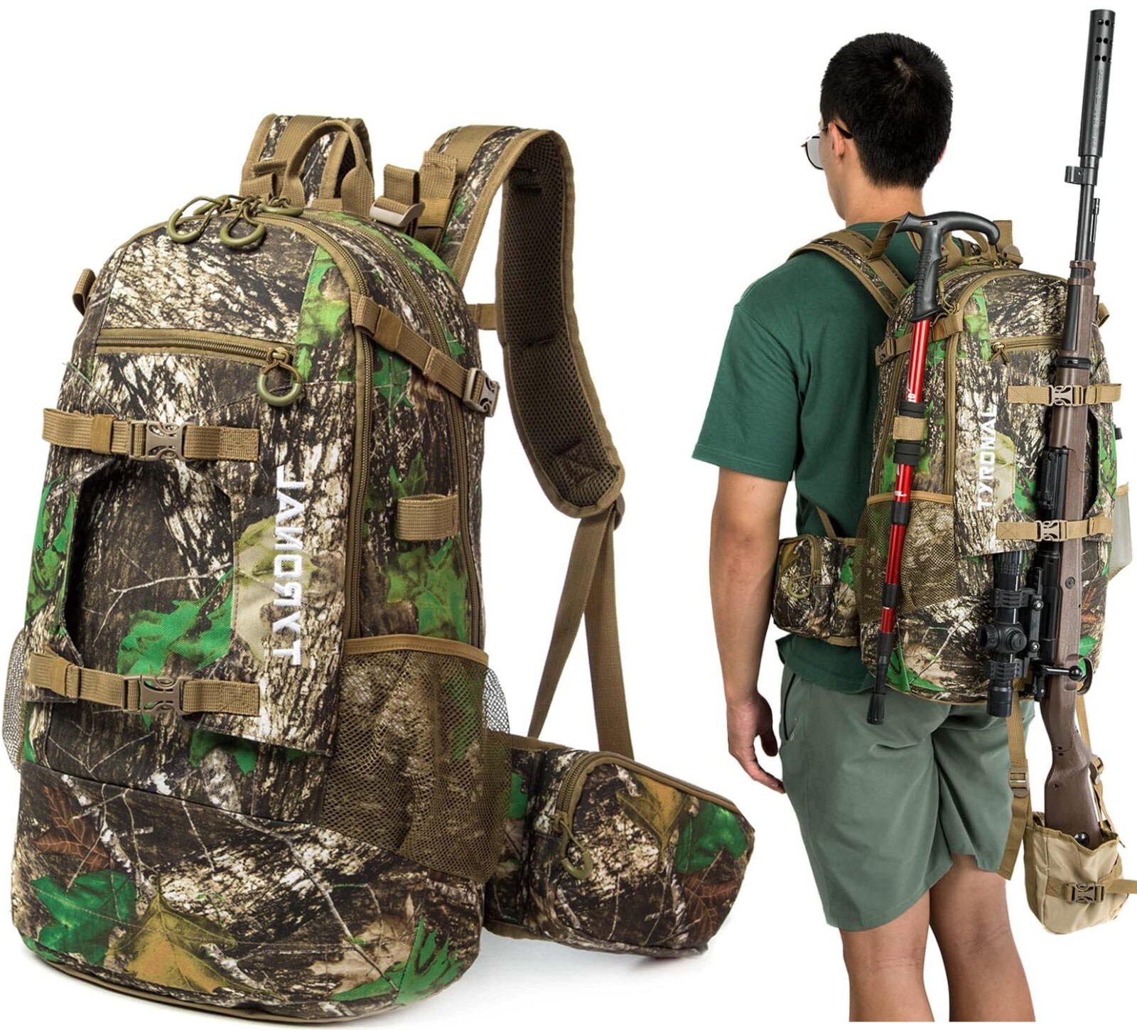 Hunting Backpack w/ Bow and Rifle Carry System - Outdoor Gear-Gun Case ...