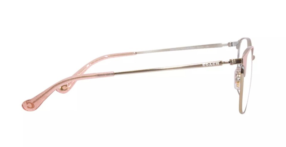 NEW COACH HC 5135 9350 SATIN PINK LIGHT GOLD EYEGLASSES 53-17-140 W ...