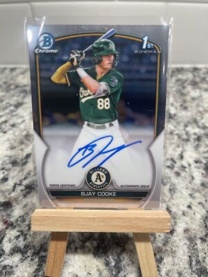 2023 Bowman Chrome Bjay Cooke 1st Bowman Prospect Auto CPA-BCE Oakland ...