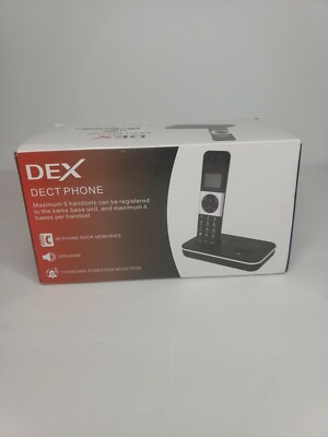 Dex Dect Cordless Phone Model: D1005 Add up to 5 Phones | eBay