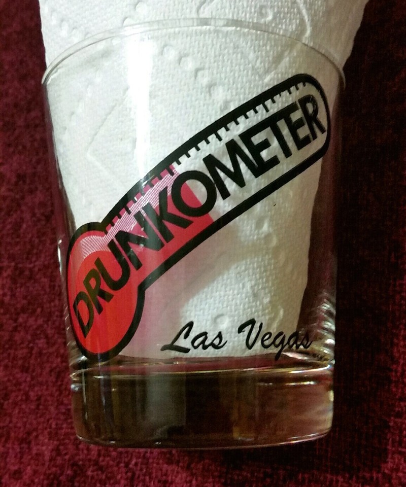 Vintage Drunkometer Bar Glassware, Los Vegas Novelty Glass Bar Decor ...