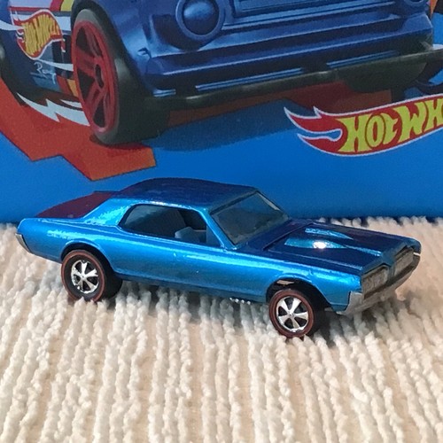 Hot Wheels Redlines 1968 Custom Cougar HK Blue Painted Tooth | eBay
