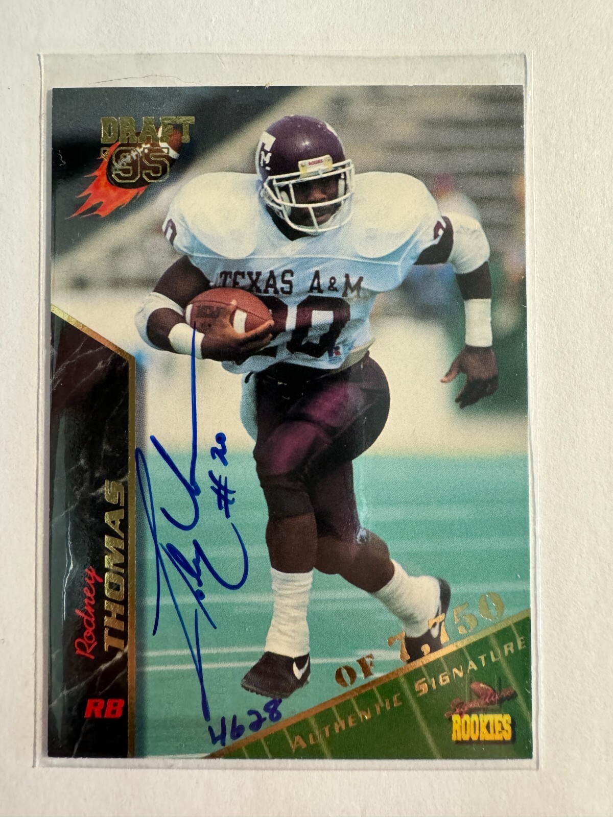 K192,334 - 1995 Signature Rookies Autographs #72 Rodney Thomas #/7750 ...