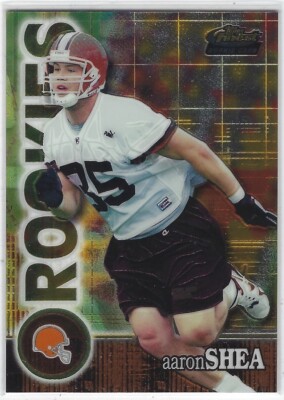 2000 TOPPS FINEST AARON SHEA RC #159 CLEVELAND BROWNS MICHIGAN 0340/ ...