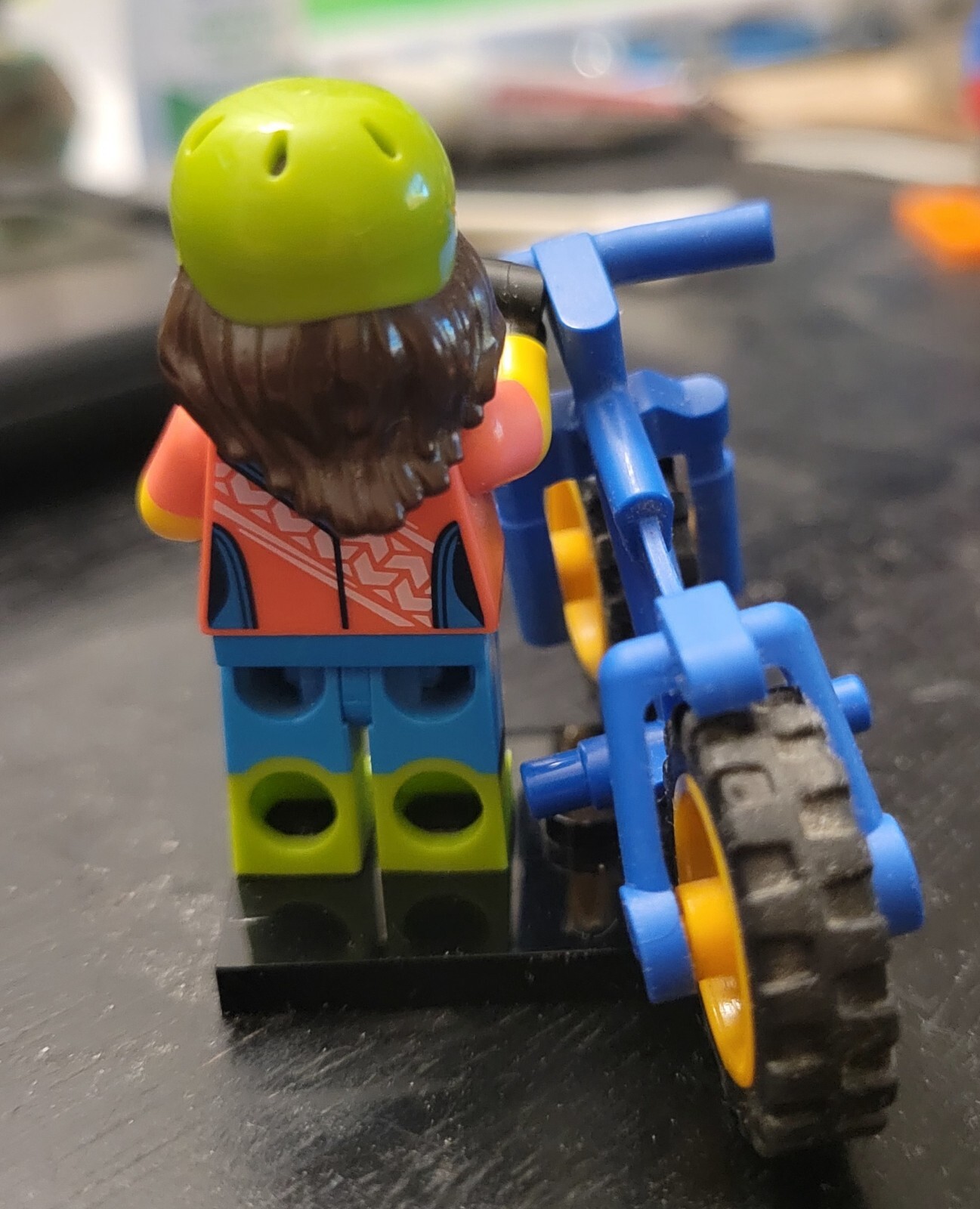 LEGO SERIES BMX BIKE RACER MINIFIGURE VERY GOOD CONDITION FOR AGE | eBay
