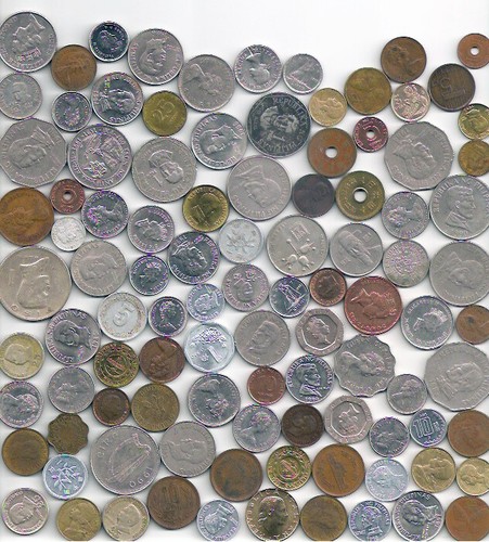 Collectable WORLD COINS various countries ALL FROM BEFORE '00? look for ...