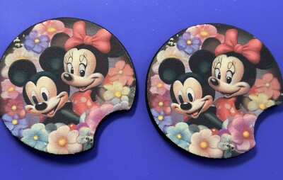 Mini Mouse Car Coaster 2 Pack Car Coasters Liner Vehicle Decor | eBay