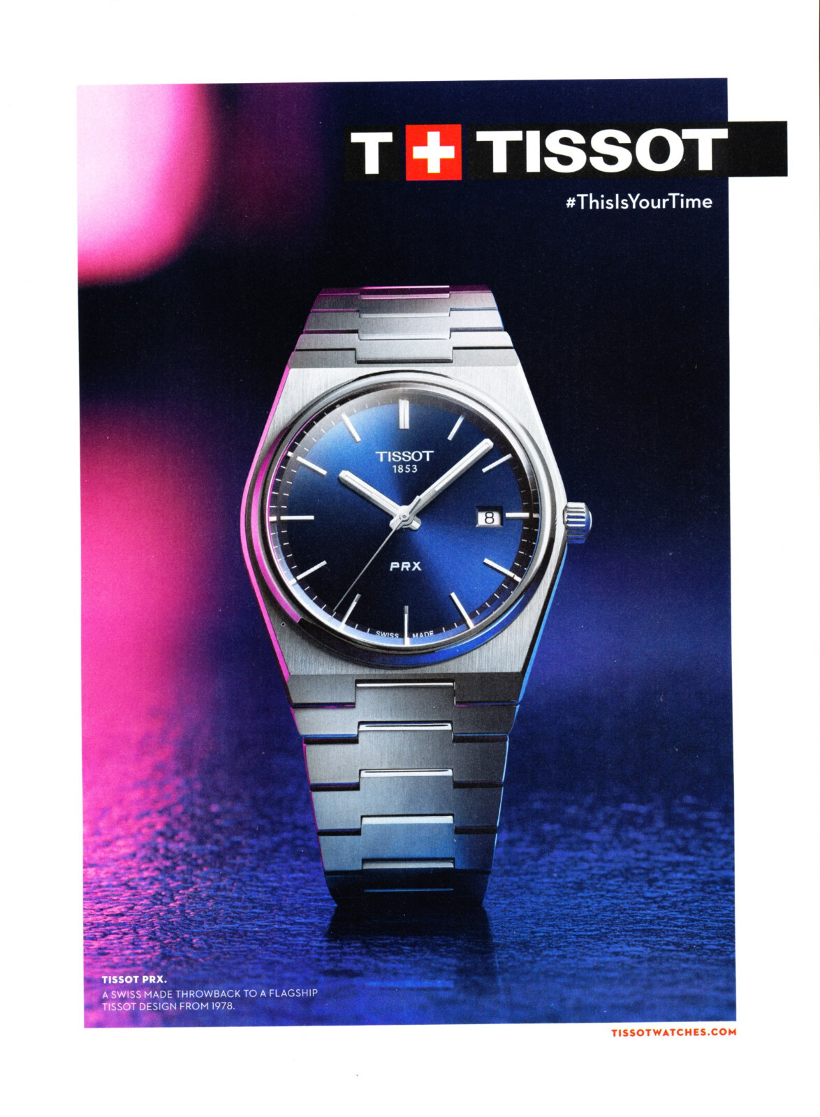 TISSOT WATCH MAGAZINE promo ad #13 2021 "NOT A WATCH" | eBay