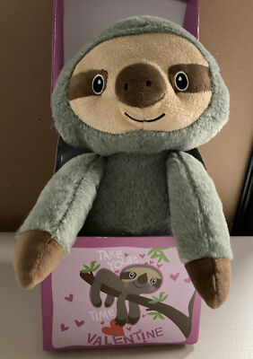 SLOTH PLUSH Valentines Day Gift “Take Your Time Valentine “ 12” | eBay