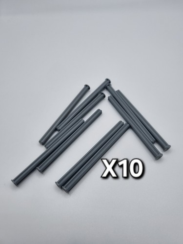 LEGO TECHNIC X10 CROSS AXLE 8M WITH END STOP DARK STONE GREY 55013 ...