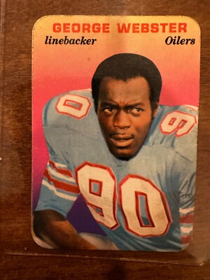 1970 Topps Supper Glossy #26 George Webster - Oilers! | eBay