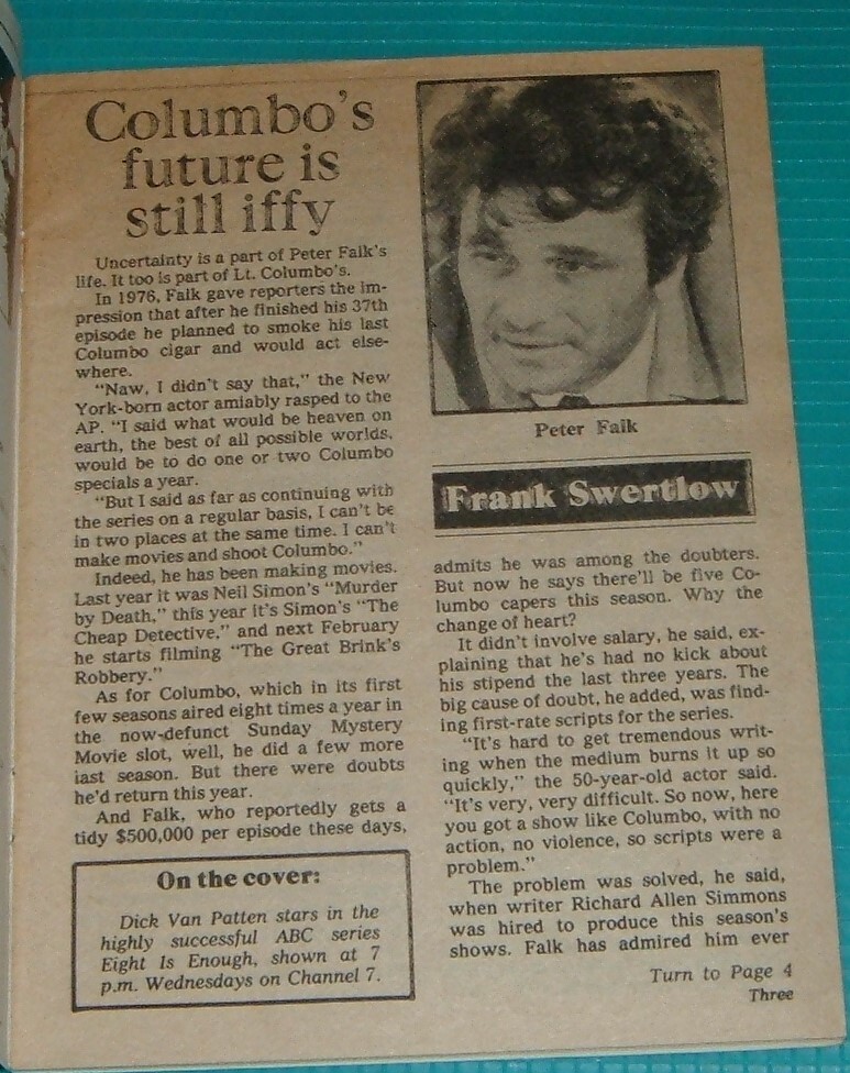 CHICAGO TV NEWS GUIDE~DICK VAN PATTEN WMAQ NEWS MIKE JACKSON~ZETTA ...