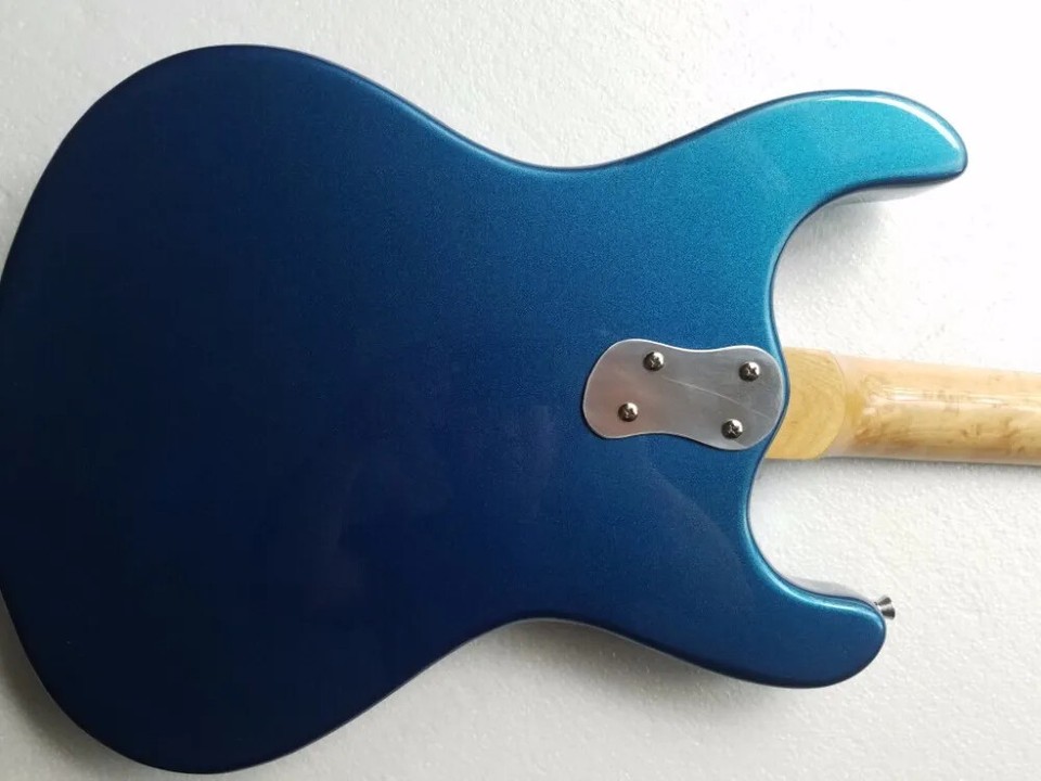 Mosrite Venture 2024 Metallic Blue Electric Guitar, Dark Aqua White ...