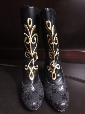 Disney Store Girls Frozen Anna Boots Size 9/10 US, 7/8 UK, 24/26 Euro ...