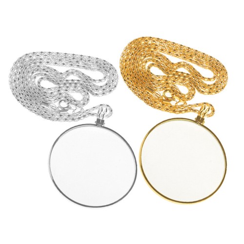 2 Pcs Magnifier Jewellery Magnifying Glass Hanging Lens Necklace for ...