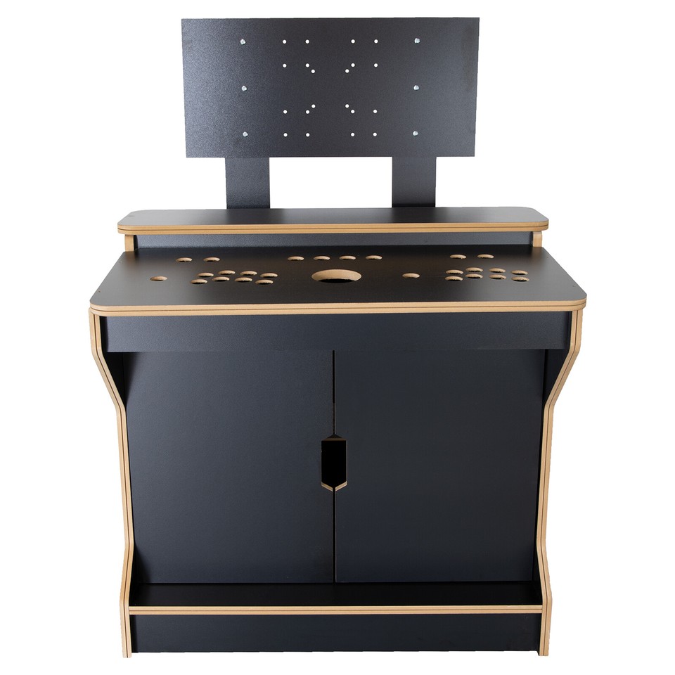 Black 2 Player Premium Sit Down Arcade Cabinet Flat Pack Kit | eBay UK