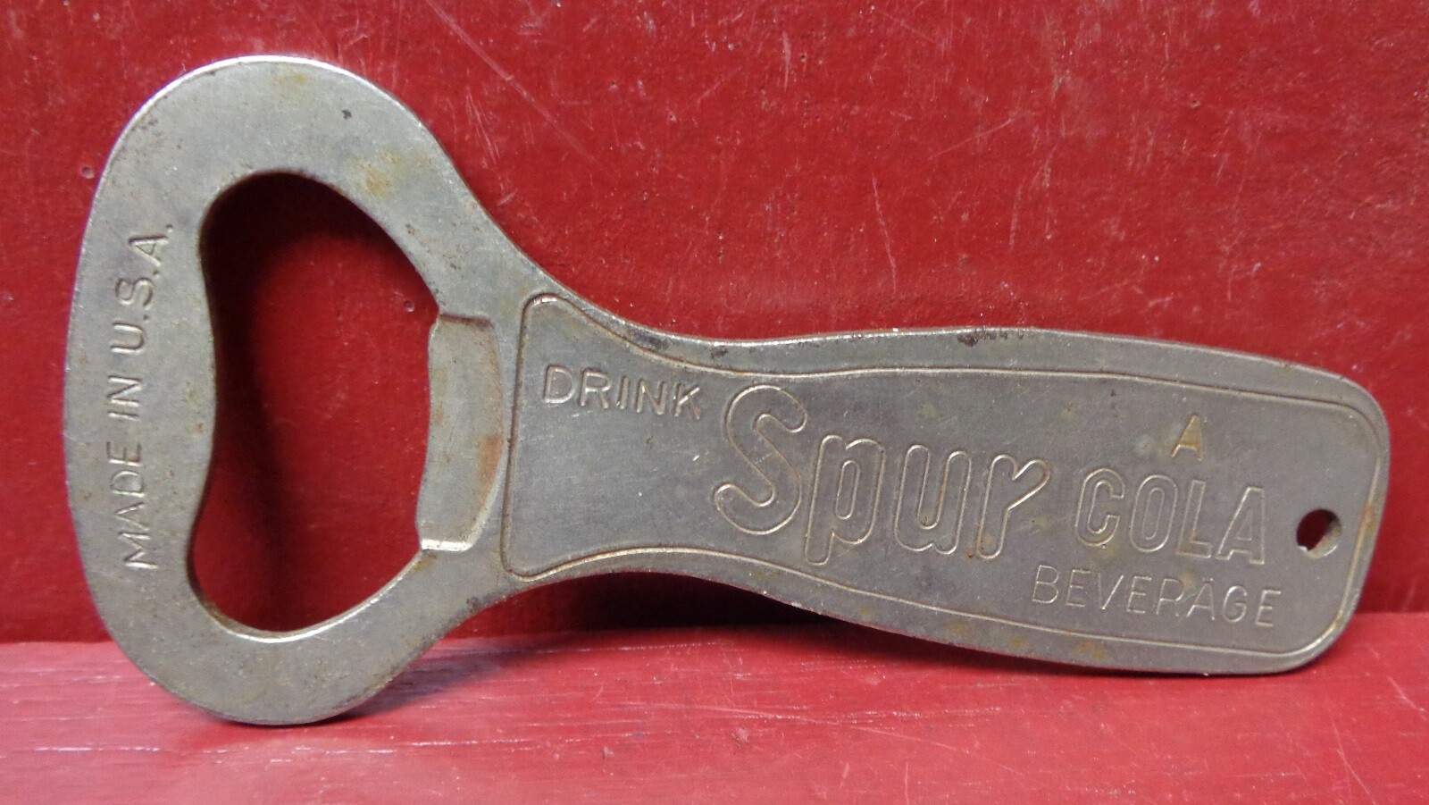 VINTAGE DRINK SPUR COLA BEVERAGE BOTTLE OPENER | eBay