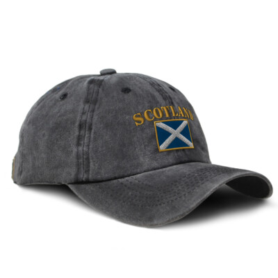 Washed Cotton Baseball Cap Scotland Flag Flags Cotton Dad Hats for Men ...