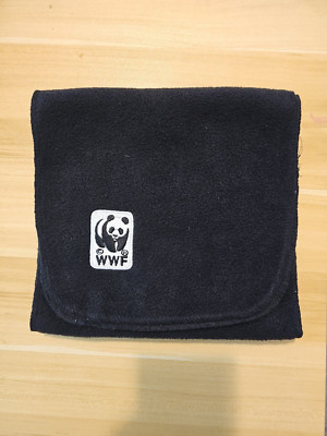 WWF World Wildlife Foundation Black Fleece Winter Panda Logo Scarf | eBay