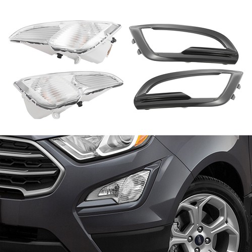 L+R For 2018-2022 Ford EcoSport Halogen Fog Lights Fog Lamps w/Cover ...