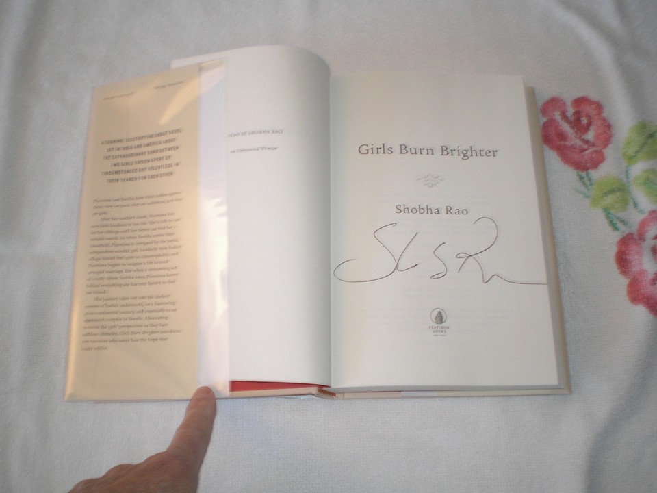 GIRLS BURN BRIGHTER by SHOBHA RAO *Signed* 9780385341400| eBay