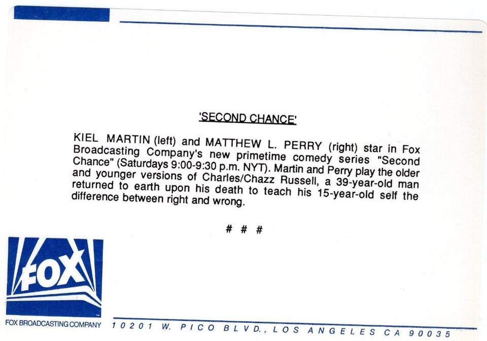 Kiel Martin, Matthew L Perry, Joseph Maher "Second Chance" TV still | eBay