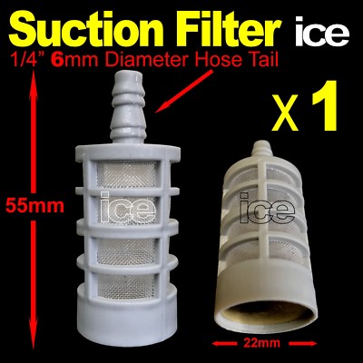 Karcher 1/4" 6mm Pressure Washer Chemical Detergent Soap Filter - Brass ...