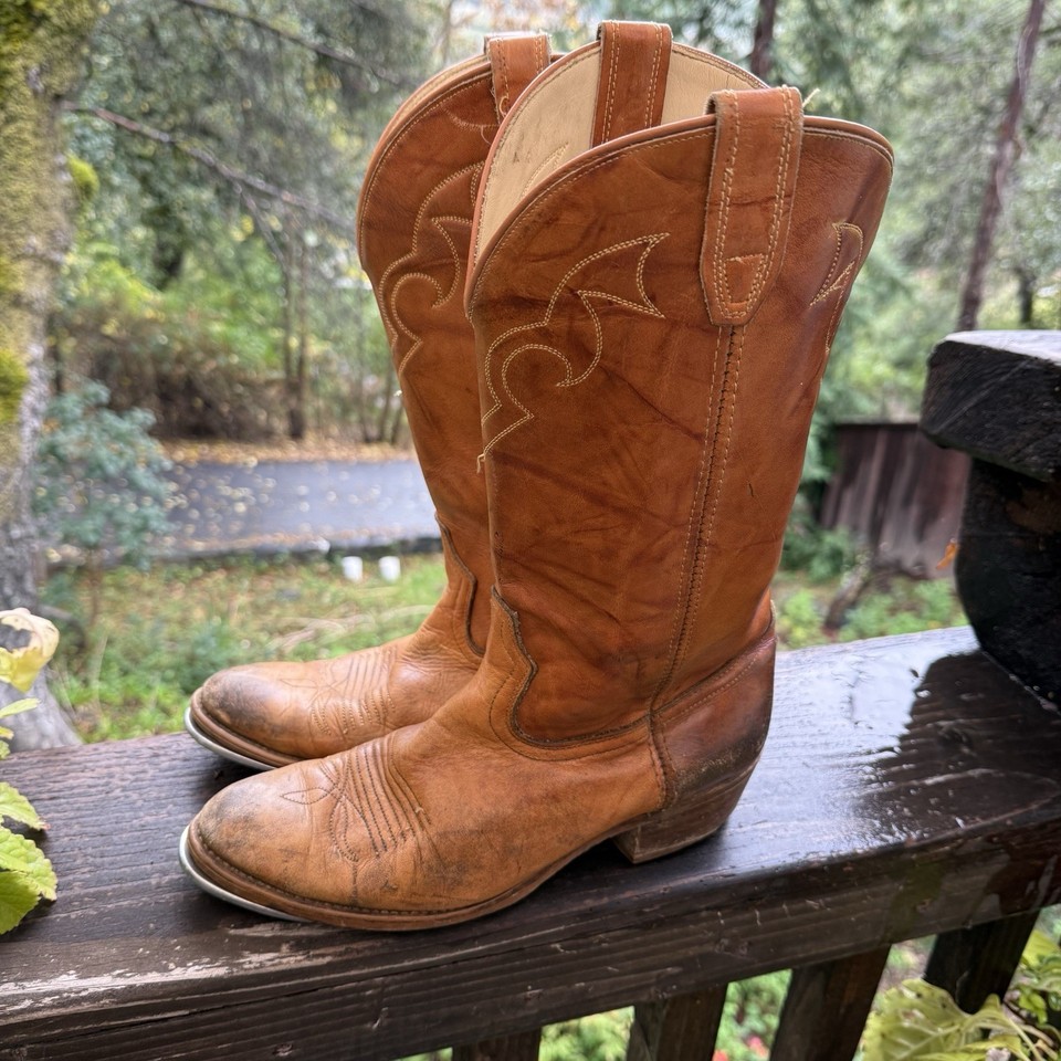 Toe Tapping Vintage Tan Cowboy Boots Capezio “Tele Tone Tap” | eBay