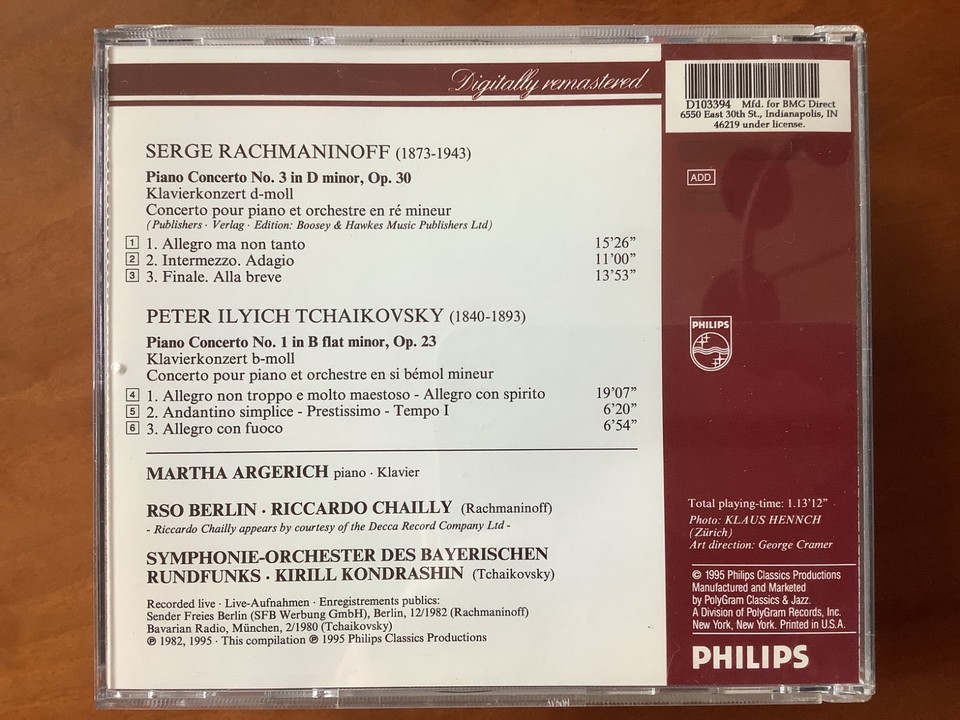 Classical - Romantic Era & Twentieth Century - Instrumental CDs Choose ...