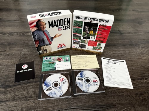 Madden NFL 98 PC CD-ROM Classics EA Sports COMPLETE BOXED EXC COND ...