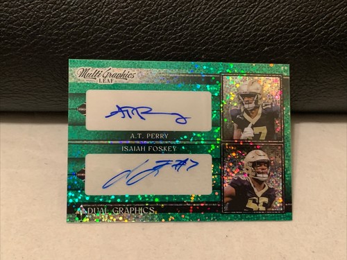 2023 LEAF ECLECTIC A.T. PERRY,ISAIAH FOSKEY RC DUAL AUTO AUTOGRAPH SSP ...