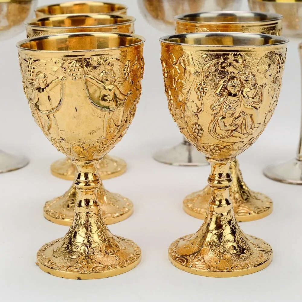Footed Goblet Gold