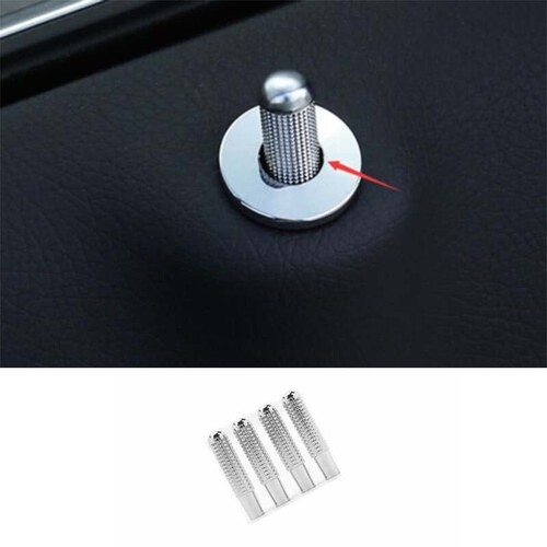 Aluminum Silver Inner Door Lock Down Bolt For Benz C-Class 2015-2021 ...