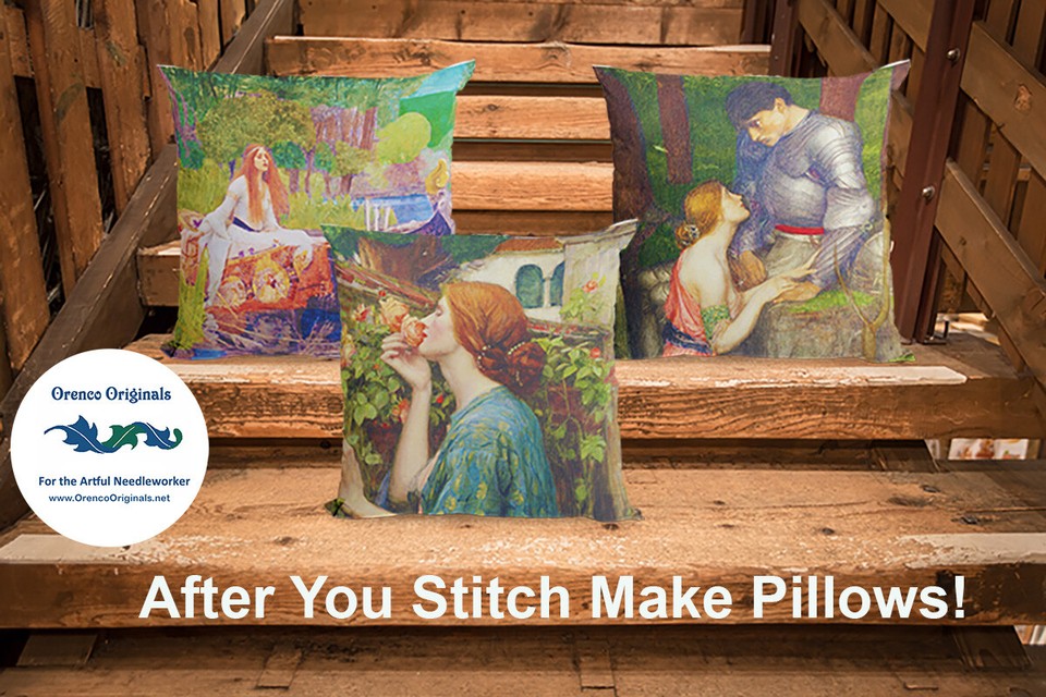 The Missal Pre Raphaelite John William Waterhouse Counted Cross Stitch ...