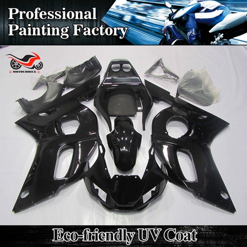 Glossy Black Fairings Kit for Yamaha YZF R6 1998 1999 2000 2001 2002 ...