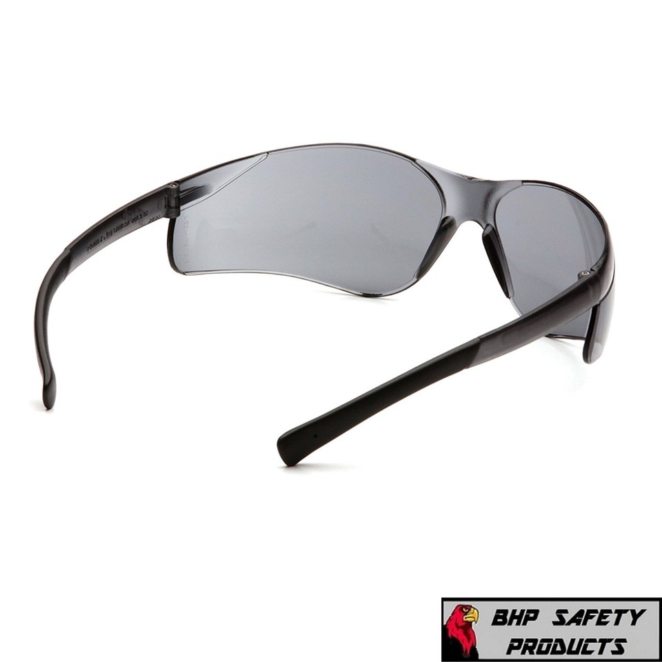 PYRAMEX ZTEK SAFETY GLASSES SMOKE/GRAY LENS SUNGLASSES S2520S Z87+ (12 ...