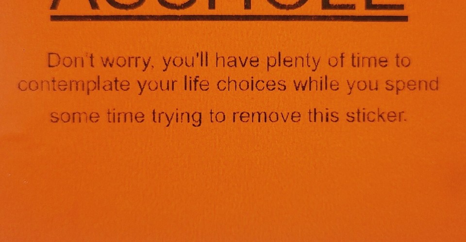 Bad Parking Stickers (20 Pack) Parking Violation Eggshell Sticker Hard ...