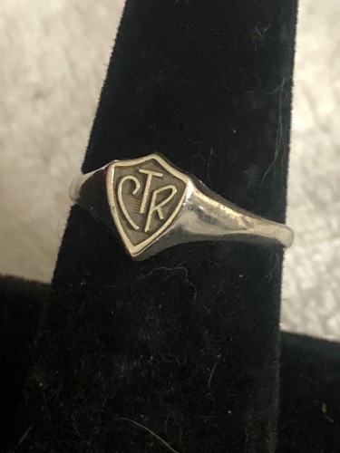 CTR Choose the Right Shield Ring LDS Mormon Sterling 925 - RING MASTERS ...