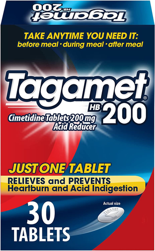 Tagamet HB 200 Mg Cimetidine Acid Reducer and Heartburn Relief, 30 ...