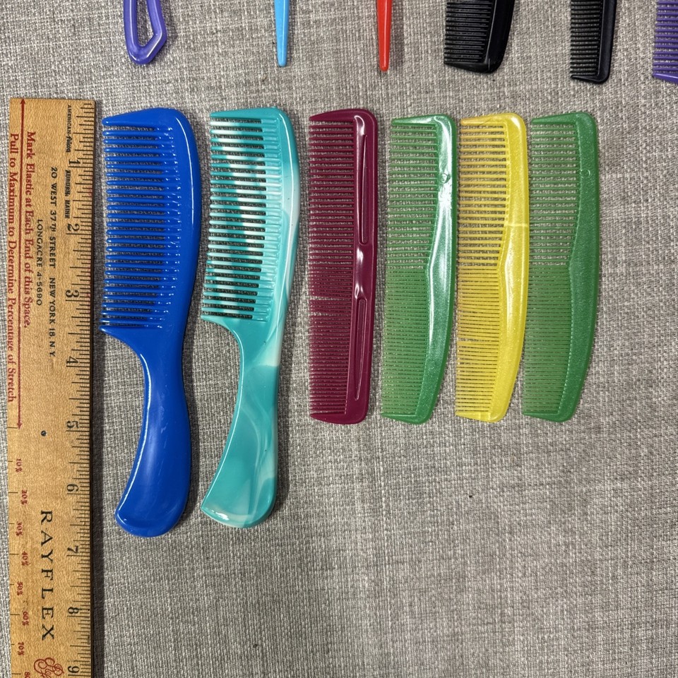 Vintage 80's UNBREAKABLE Hair Pocket Combs Lot Made in USA (d) | eBay
