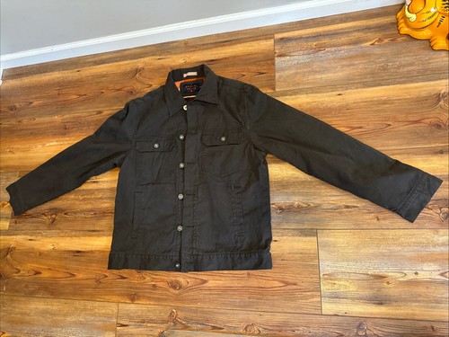 The Normal Brand Men's M Flannel Lined Button Black Jacket | eBay