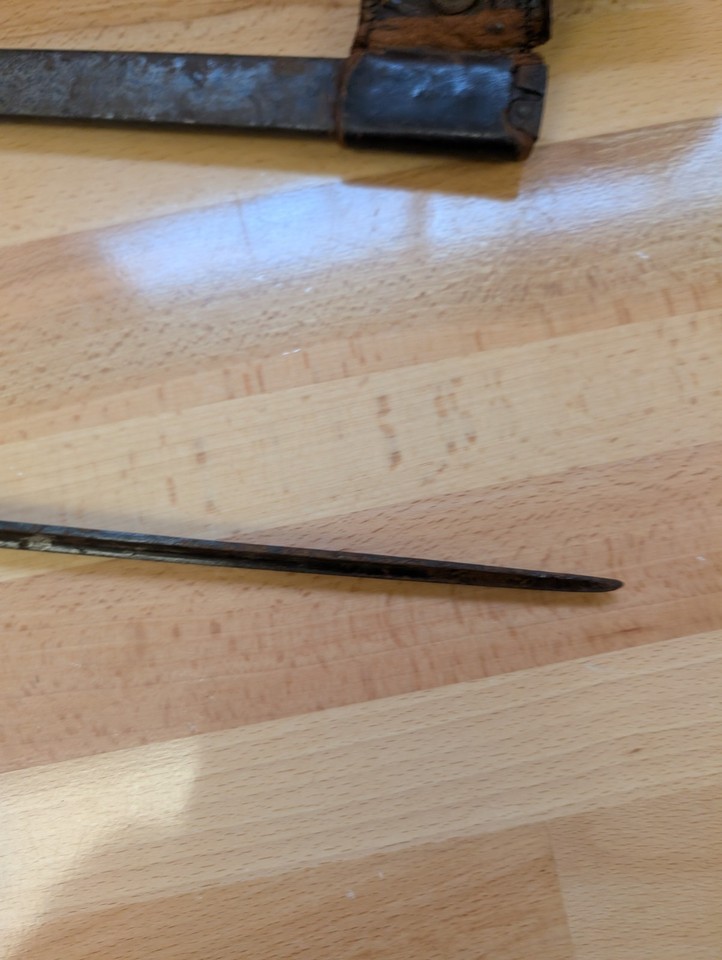 Indian Wars M1873 U.S. SPRINGFIELD M1880 BAYONET SCABBARD BAYONET CIVIL ...