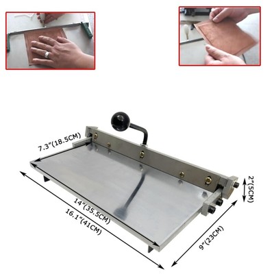 14"Manual Leather Folding Machine Wallet Creasing Machine Stainless ...