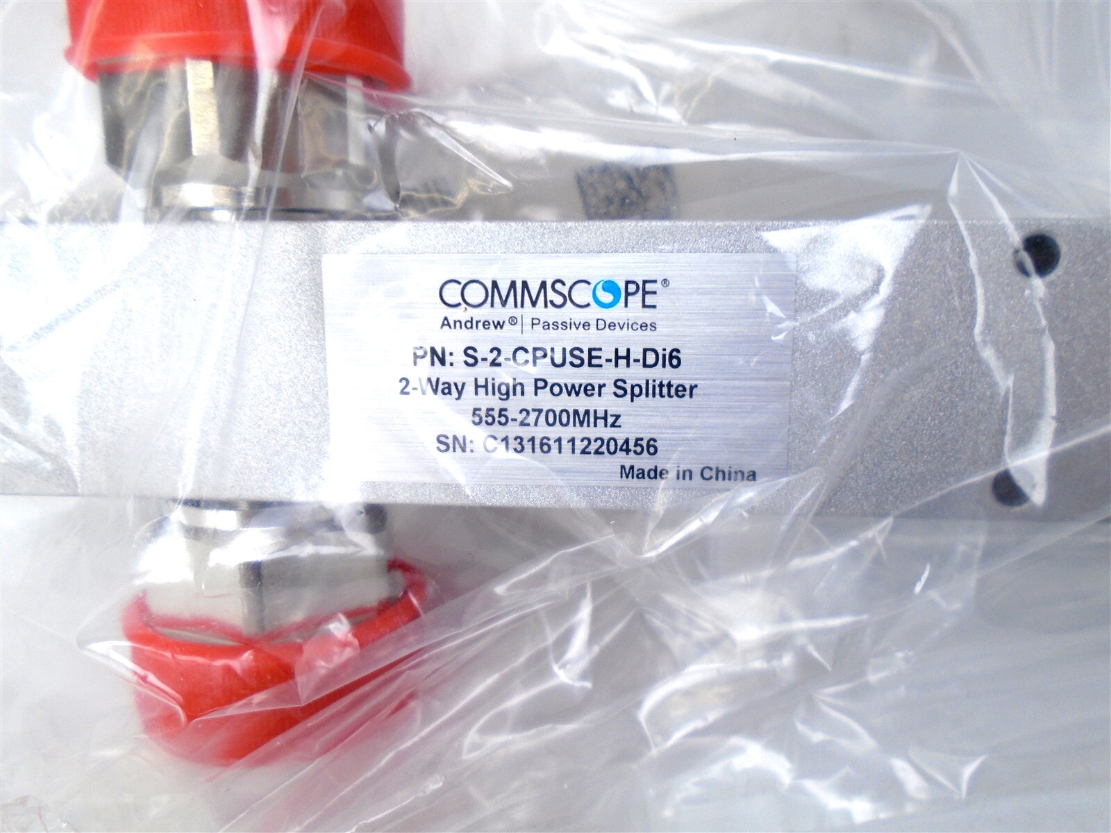 COMMSCOPE - S-2-CPUSE-H-Di6 - 2 WAY HIGH POWER SPLITTER, 555-2700 MHz ...