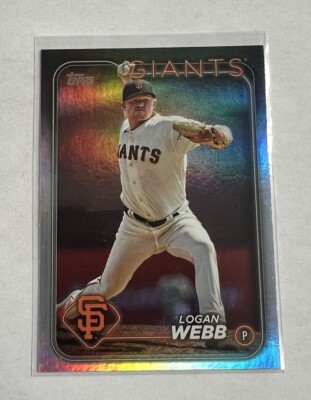 2024 Topps Series 1 Logan Webb #4 Rainbow Foil Parallel San Francisco ...