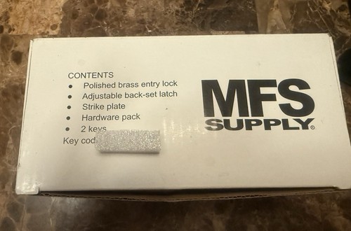 MFS SUPPLY ENTRY LOCK & DEADBOLT SET 44535 | eBay