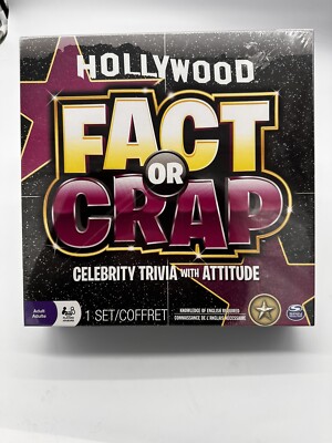 HOLLYWOOD FACT or CRAP Celebrity TRIVIA With Attitude BOARD GAME New ...